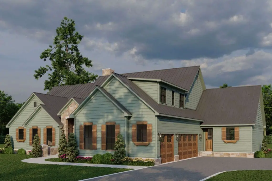 3,049 Sq Ft Craftsman Plan – 5 Bedrooms & 4 Bathrooms – House Design ...