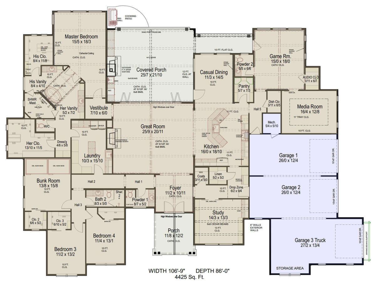 Modern Transitional Home – ~4,423 Sq Ft • 4 Bedrooms & 3 Bathrooms ...