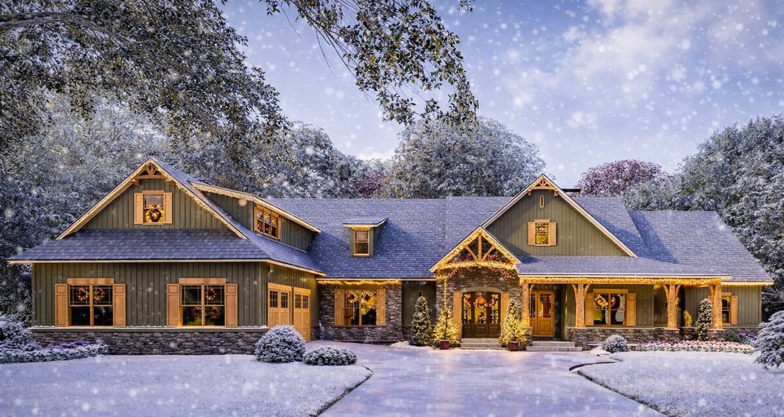 5,098 Sq Ft Country House Plan with 4 Bedrooms & 4.5 Bathrooms – House ...