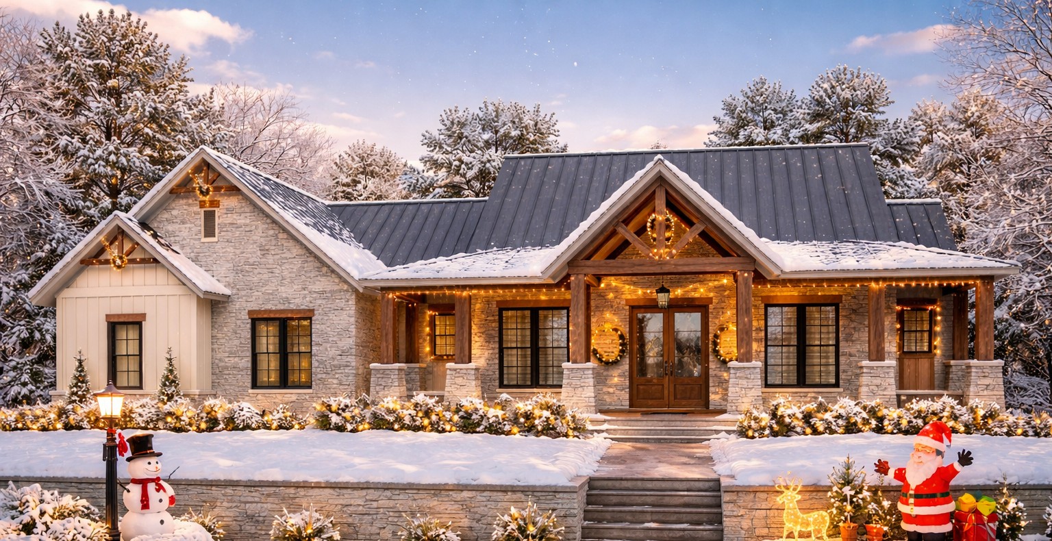 2,454 Sq Ft Hill Country Ranch with Wrap-Around Porch, 3 Beds, and a ...