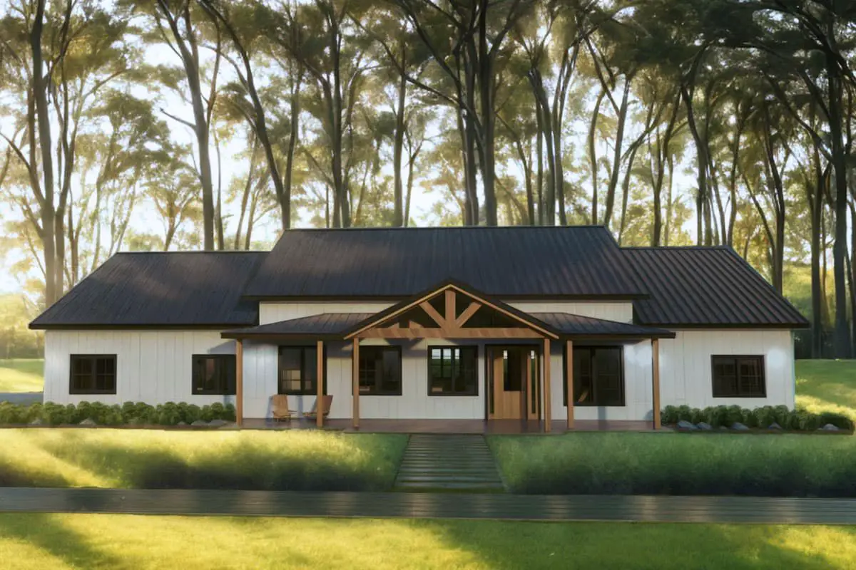 3,050 Sq Ft One-Story Modern Farmhouse with Flex Space & Open Living ...