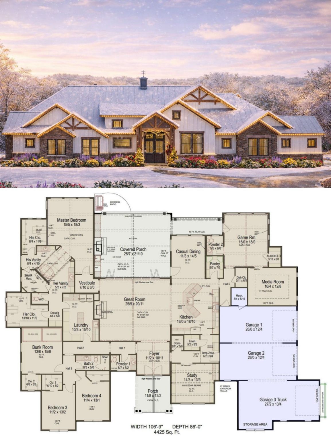 Modern Transitional Home – ~4,423 Sq Ft • 4 Bedrooms & 3 Bathrooms ...