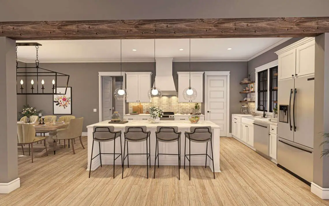 Attractive Modern Farmhouse Plan with Bonus Room & Bath Over Garage ...