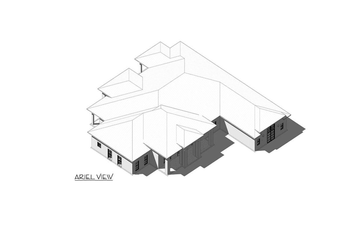 4-Bed Transitional House Plan with 3-Car Side Garage – 3,046 Sq Ft | 4 ...