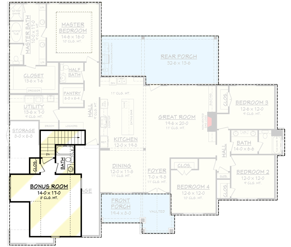 2,589 Sq Ft Rustic Craftsman with Split Bedrooms, Butler’s Pantry, and ...