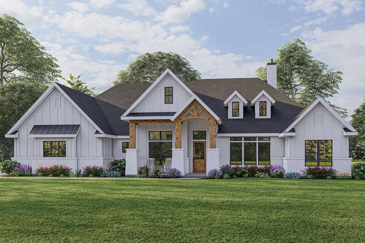 Craftsman House Plan – 3,220 Sq Ft | 4–5 Beds & 3 Baths – House Design ...
