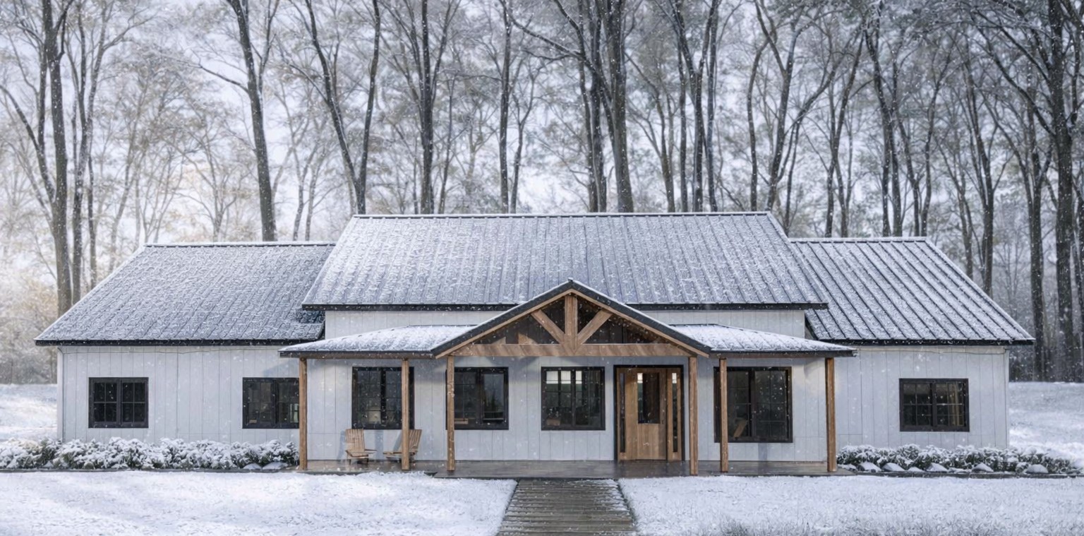 3050 Sq Ft One-Story Modern Farmhouse with Flex Space, 4 Bedrooms & 3 ...